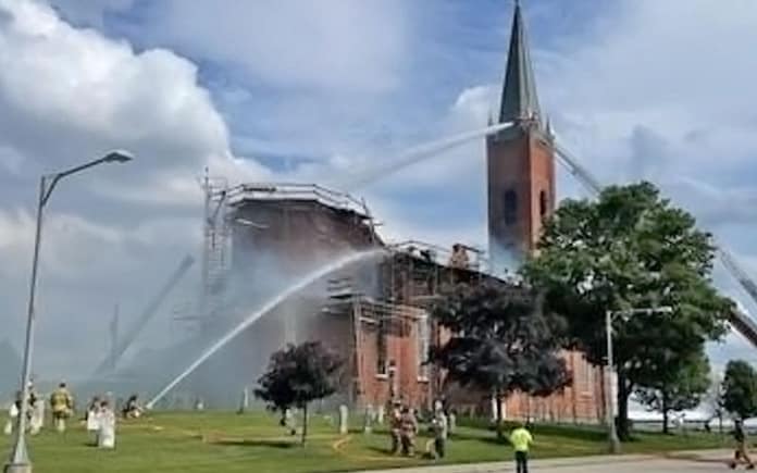 Fire heavily damages Catholic Church in Maria Stein | My County Link