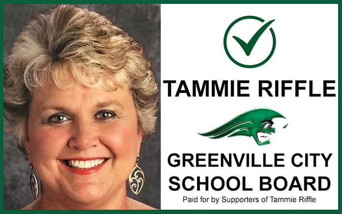 Vote Tammie Riffle for Greenville City School Board | My County Link