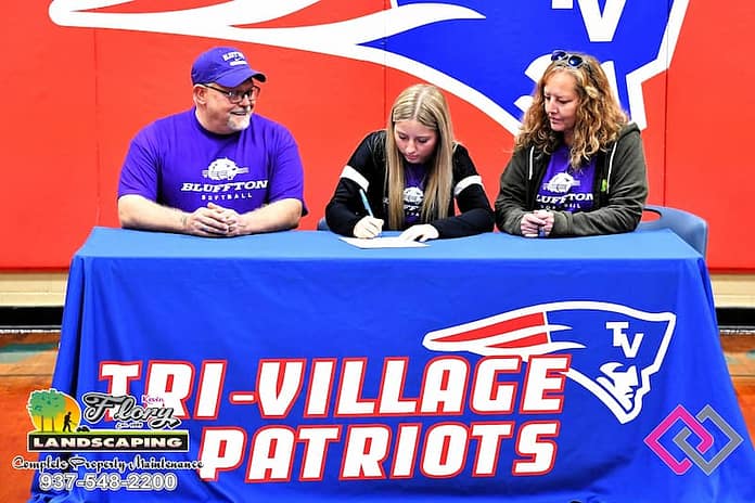 Tri-Village’s Burk Signs with Bluffton University | My County Link