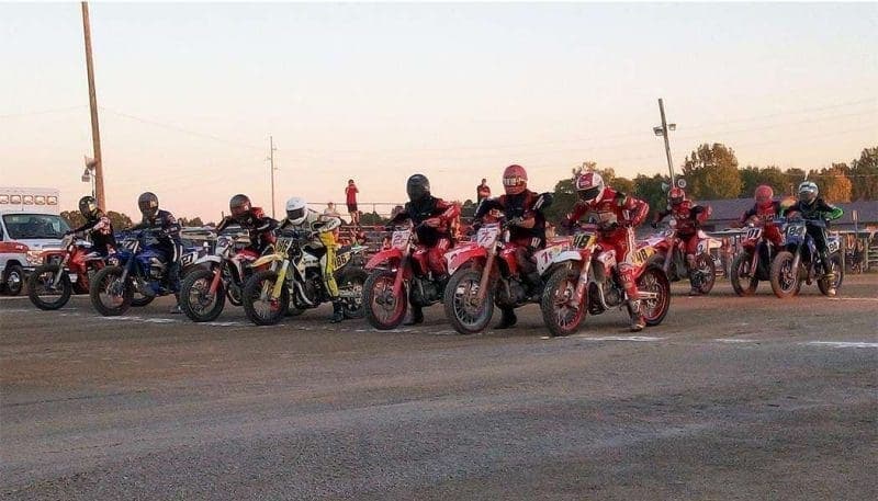 Amateur Flat Track Motorcycle Competition/Triangle Motorcycle Club/Ohio ...