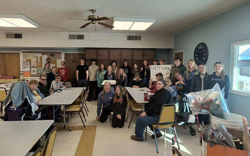 Versailles FFA celebrates monthly birthdays at Versailles Senior ...