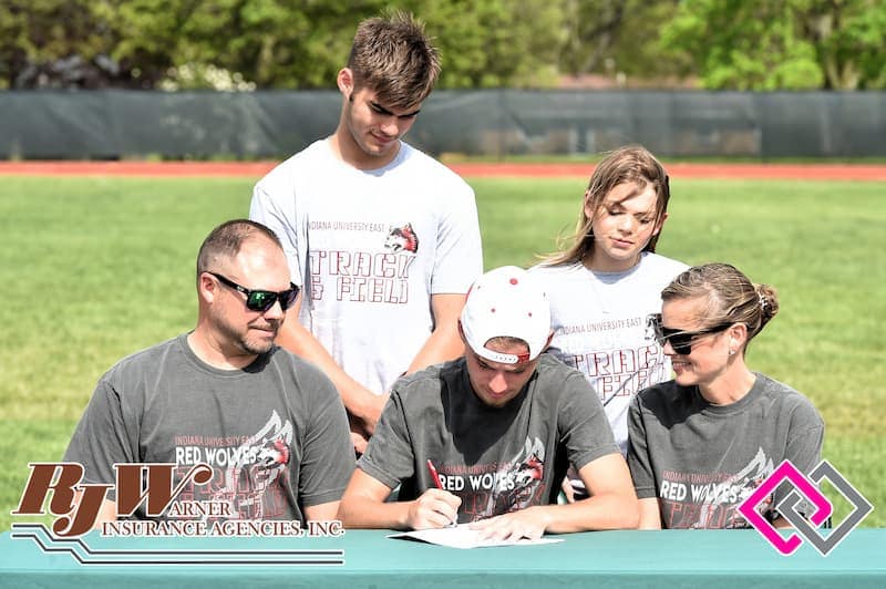 Greenville's Evan Manix signs with IU East Track & Field | My County Link