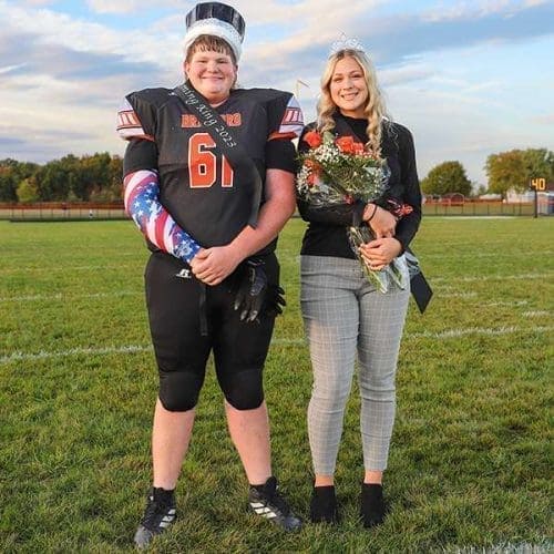 Bradford Crowns King & Queen at football game with TV South | My County ...