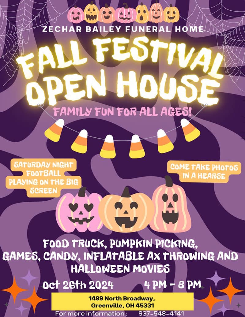 Zechar-Bailey Funeral Homes to host Fall Festival Open House | My ...