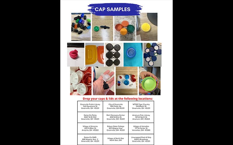 Save your caps and lids for benches | My County Link