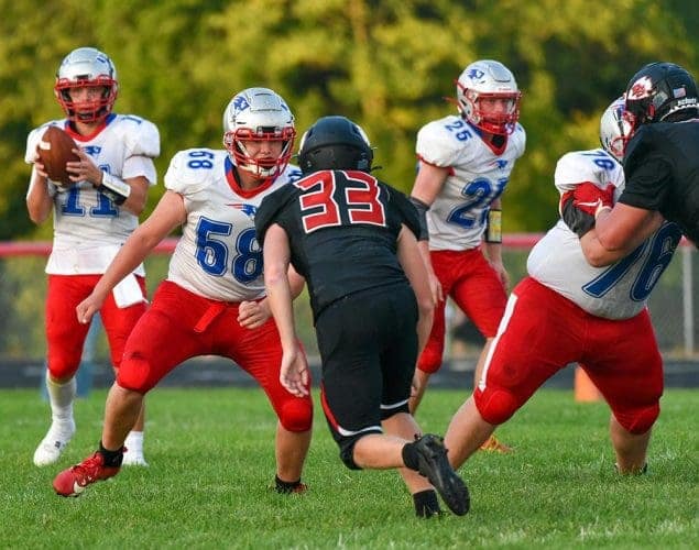 Tri-Village football team gets big early season WOAC win over Preble ...