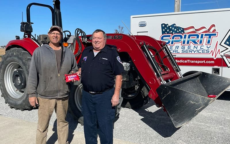 Spirit EMS honors farmers with first-aid kits | My County Link