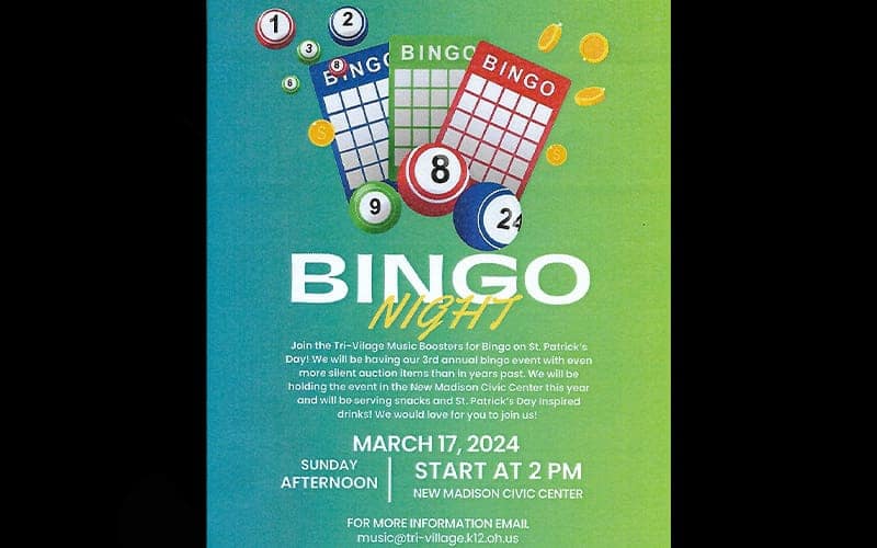 Tri-Village Bingo Night | My County Link